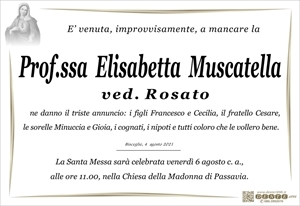 MUSCATELLA ELISABETTA | Bisceglie | necrologi web