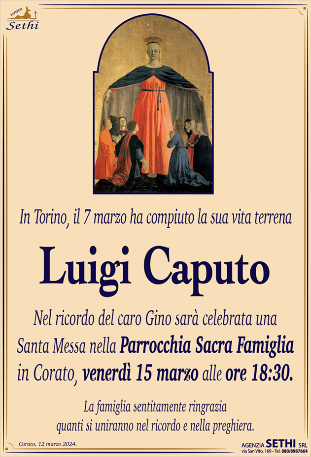 Luigi Caputo | Corato | necrologi web