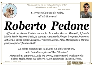 ROBERTO PEDONE | Bisceglie | necrologi web