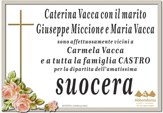 ANNA ACQUAFREDDA | Bitonto | necrologi web